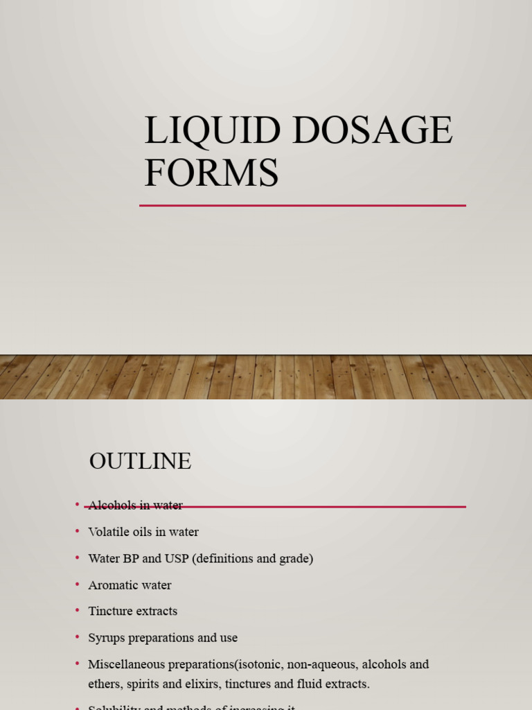 Liquid Dose Form | PDF | Glasses | Plastic