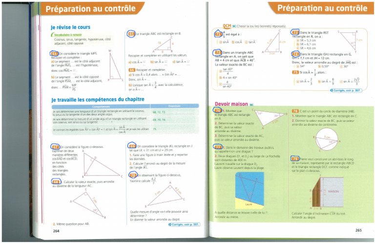EXERCICES POUR LE LUNDI 4 MARS 2024 Trigo | PDF