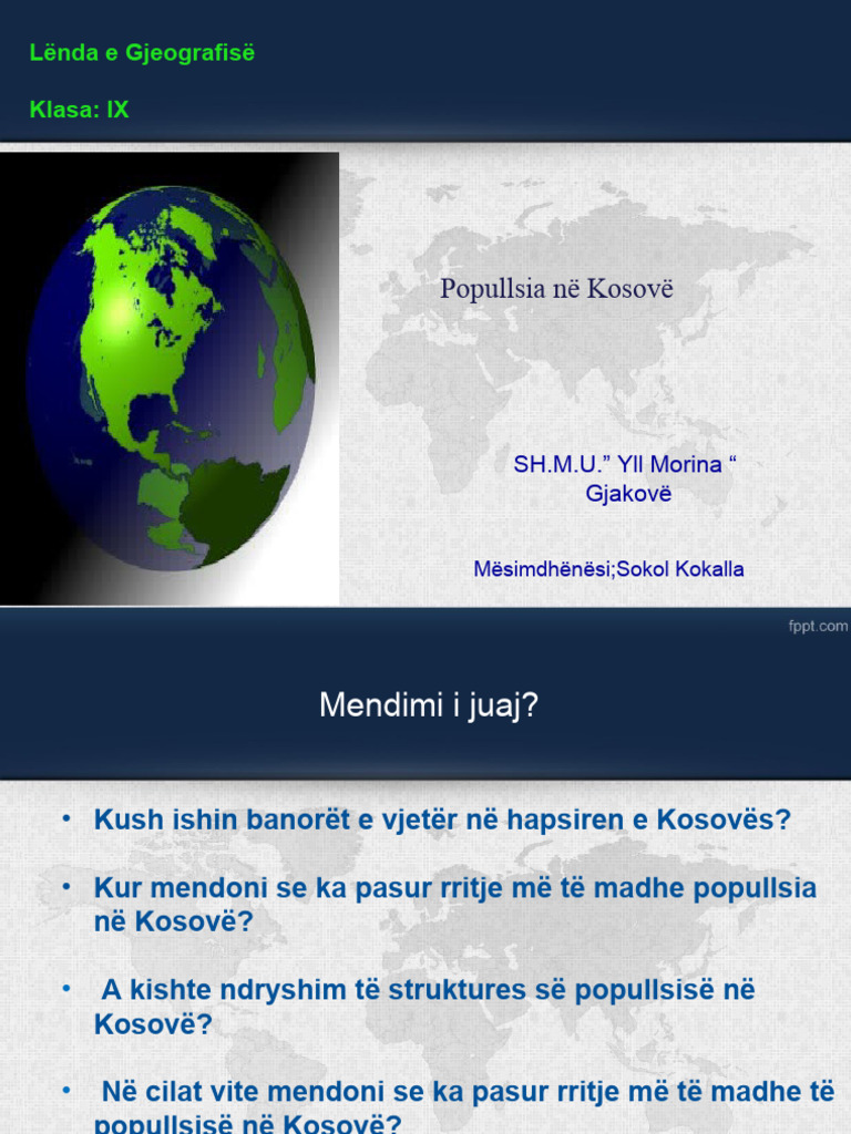 16.popullsia Ne Kosove | PDF