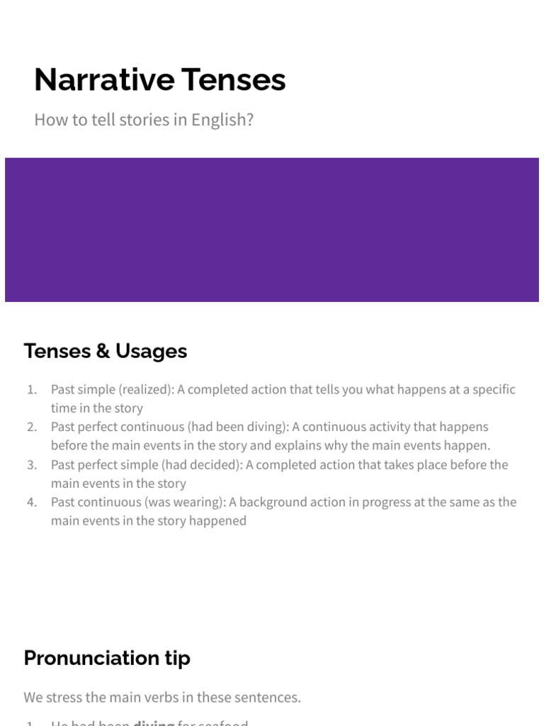 Empower B2 - Unit 2 - Lesson A - Narrative Tenses | PDF