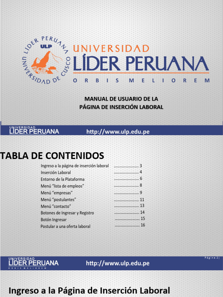 Manual de Inserción Laboral ULP | PDF | Contraseña | Hipervínculo