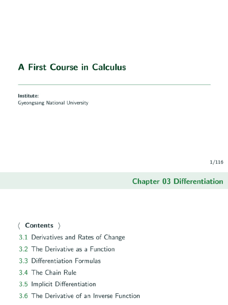 Chapter03 Derivates | PDF
