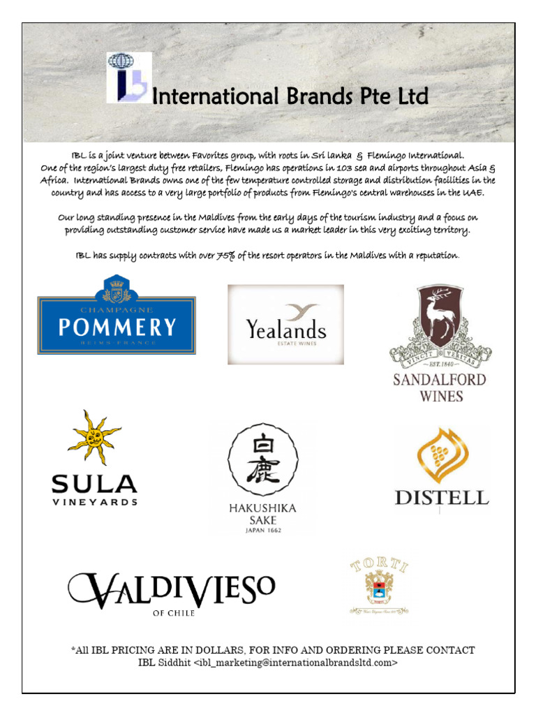 Ibl Sake Wine Portfolio 2018 | PDF | Wine | Crops Originating From Europe