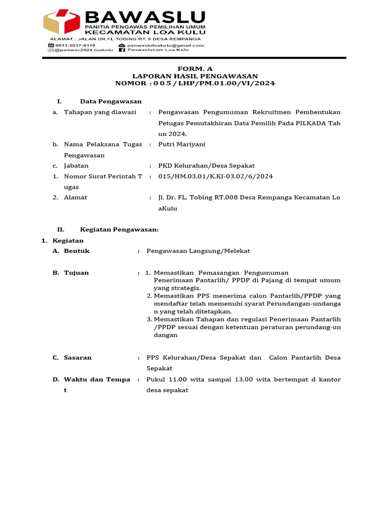 From A Putri Mariani - Sepakat | PDF