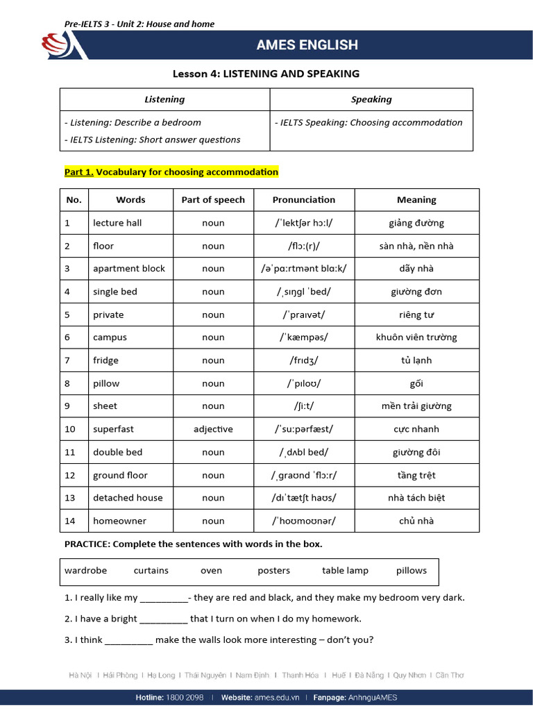 Learning Guide U2 Lesson 4 | PDF | Noun | Linguistics