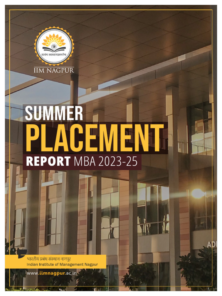 Summer Placement Report PGP 2023 2025 Web R4 1 | PDF | Business | Economies