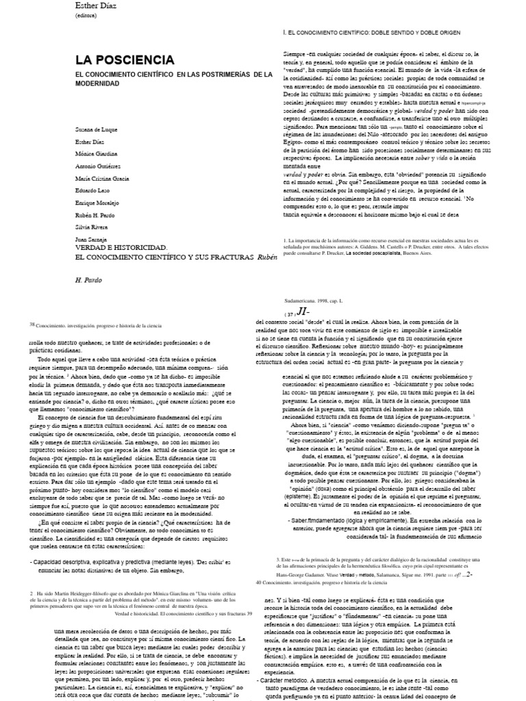 La Posciencia | PDF | Conocimiento | Verdad