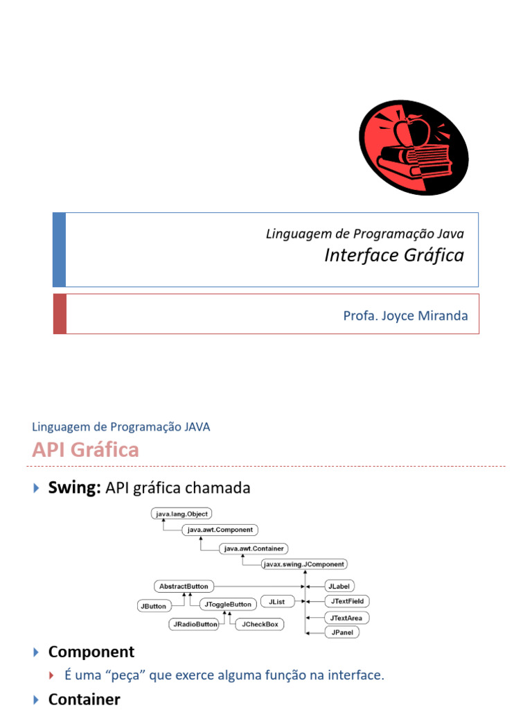 05 - Aula - API Gráfica | PDF | Java (linguagem de programação ...