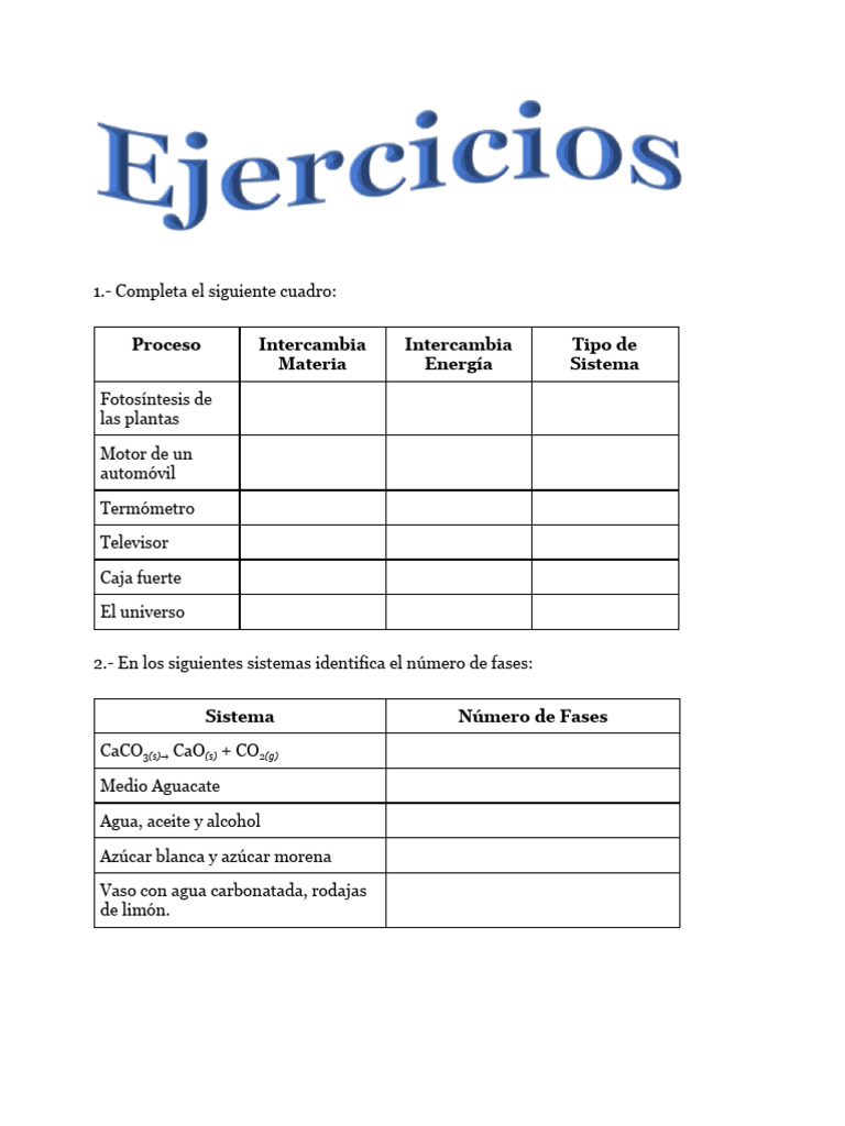 Ejercicios de Termoquímica | PDF | Calor | Agua