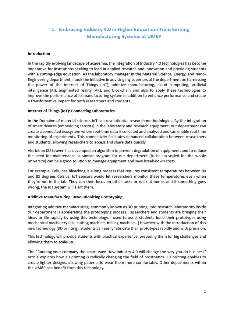 GMS Global Manufacturing System | PDF | Internet Of Things | Augmented ...