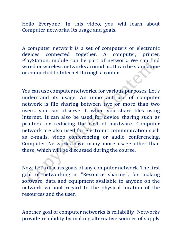 2 Computer Network Script | PDF