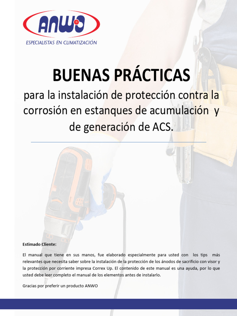 Manual Buenas Practicas Proteccion Acumuladores y Generadores de ACS | PDF | Ánodo | Enchufes y ...
