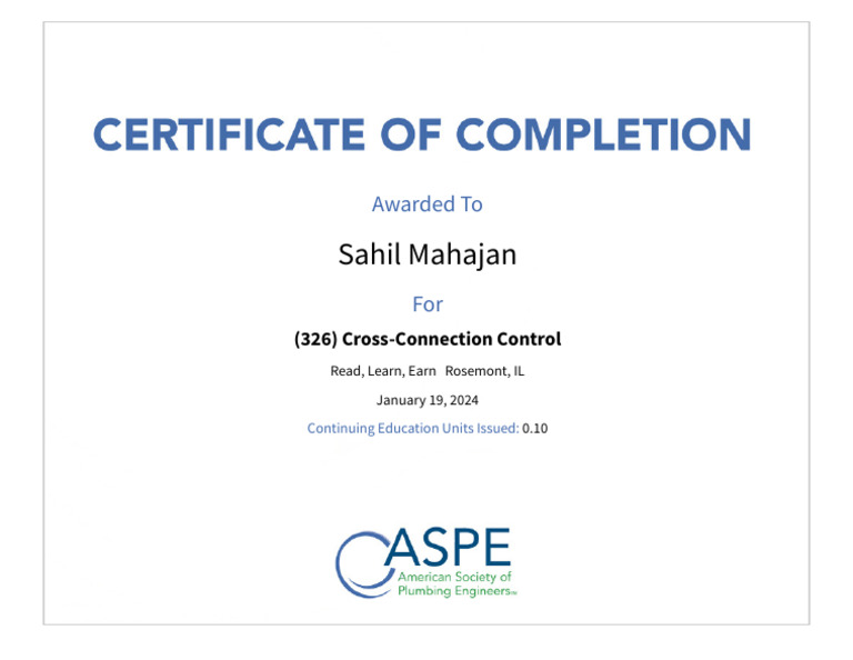 Cross-Connection Control | PDF