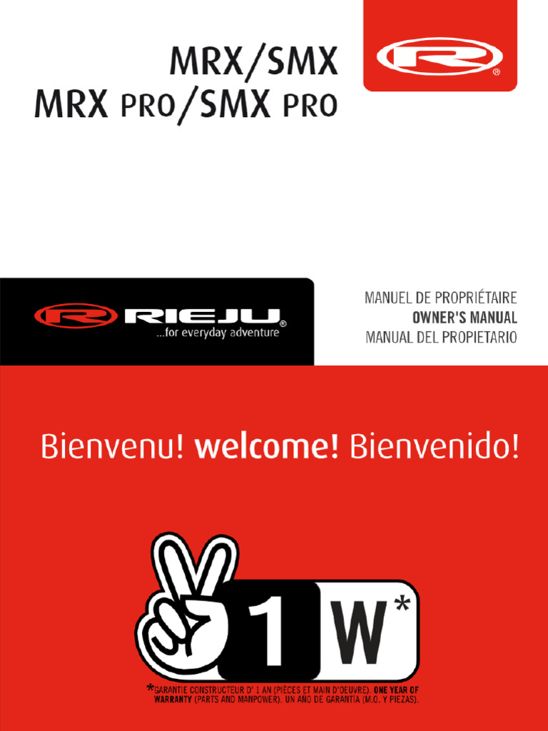 MRX - SMX MRX Pro - SMX Pro - Rieju Motos - Manualzz | PDF