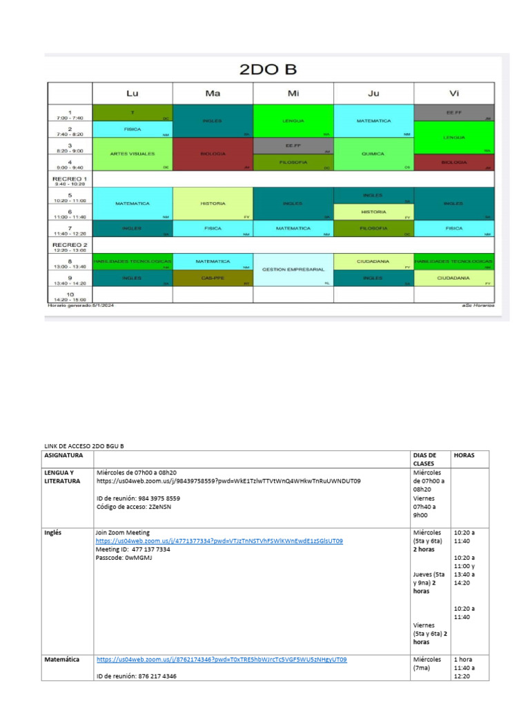 Link de Acceso 2do Bgu b (1) | PDF