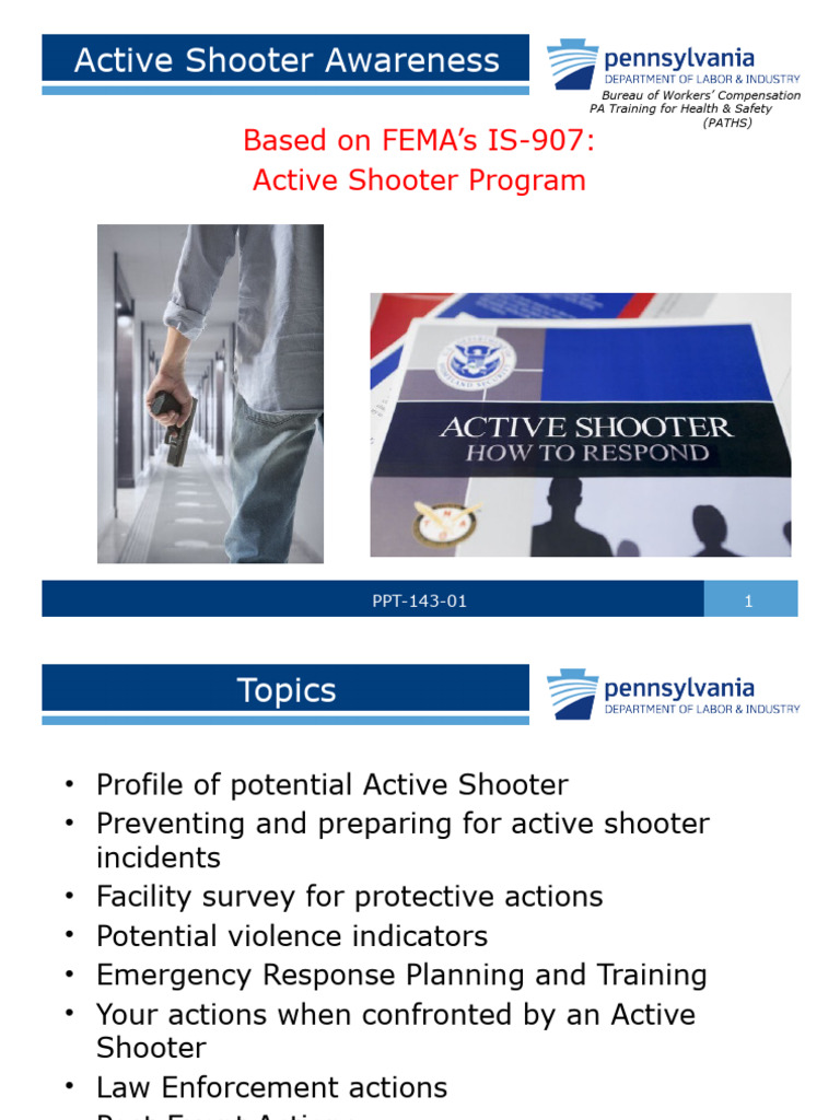 Active Shooter Awareness | Download Free PDF | Emergency | Emergency ...