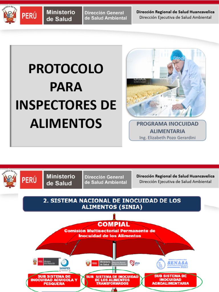 Protocolo para Inspectores Sanitarios V2 | PDF | Seguridad alimenticia ...