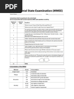 MMSE Guide for Clinicians | PDF