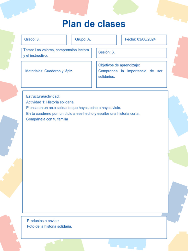 Plan de Clases - 20240602 - 231407 - 0000 | PDF | Cuaderno ...