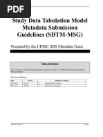 SDTM-MSG v2.0 | PDF | Metadata | Data
