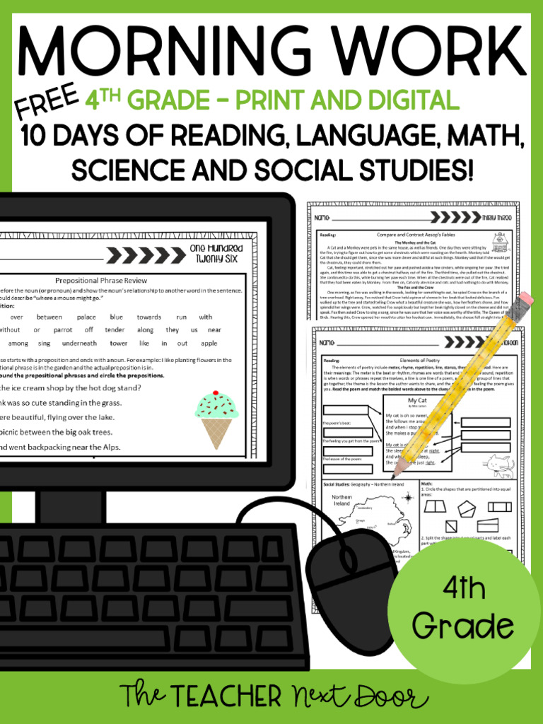 Morning Work: 10 Days of Reading, Language, Math, Science and Social ...