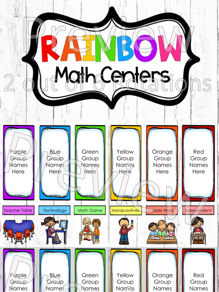 Demo Guided Math Center Rotations Automatic Power Point 3578078 | PDF
