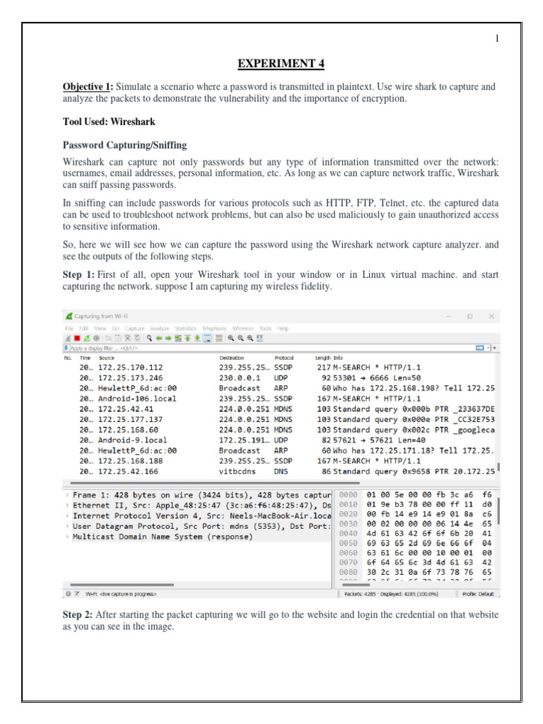 Cyber Security Workshop Exp 4 | PDF | Password | Websites