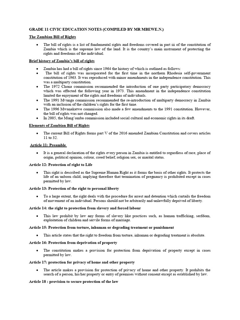 GRADE 11 CIVIC EDUCATION NOTES | PDF | Transaction Account | Banks