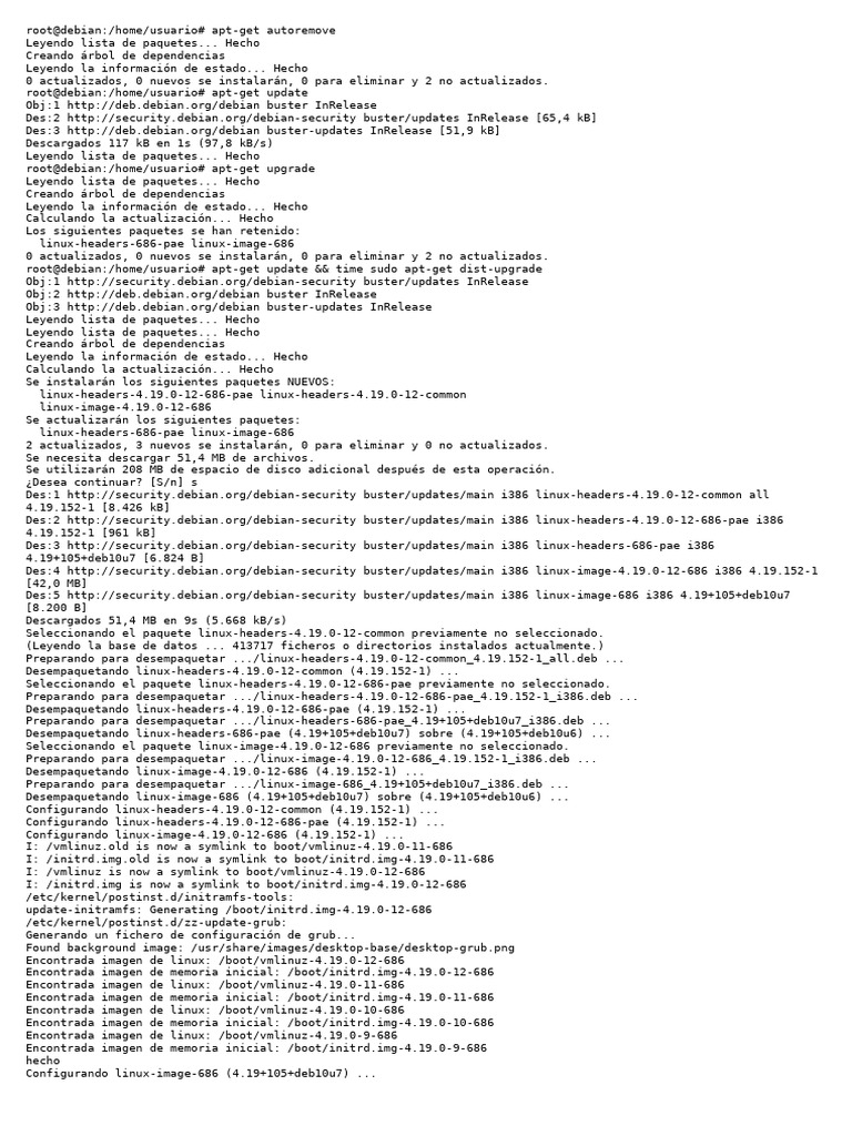 Apt-Get Update && Time Sudo Apt-Get Dist-Upgrade | PDF | Software | Ingeniería de software