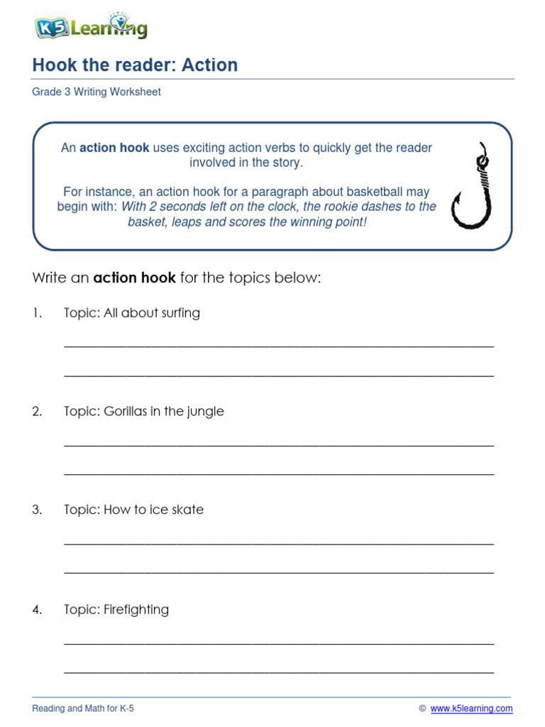 Grade 3 Writing Hooks 8rb | PDF | Games & Activities