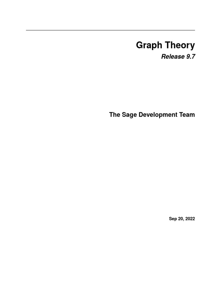 Graphs | PDF | Vertex (Graph Theory) | Theoretical Computer Science