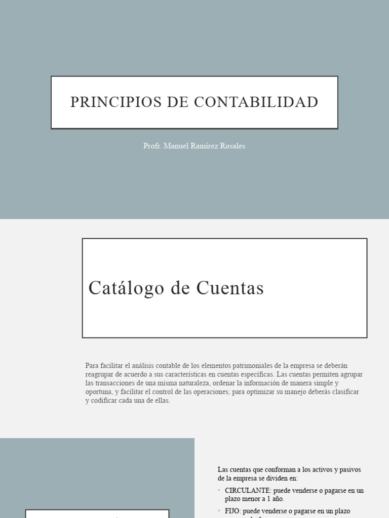 Principios de Contabilidad | PDF | Contabilidad | Economias