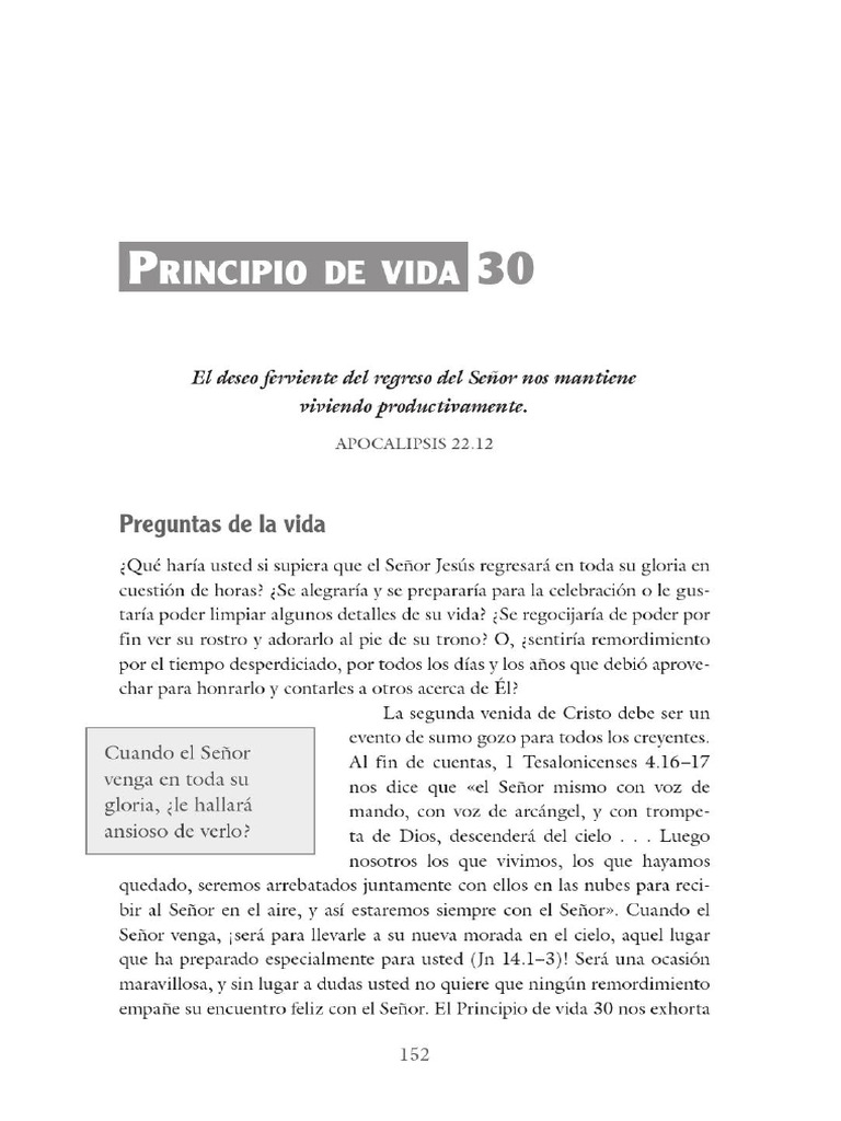 Principio de Vida 30 | PDF Principio de Vida 30 | PDF