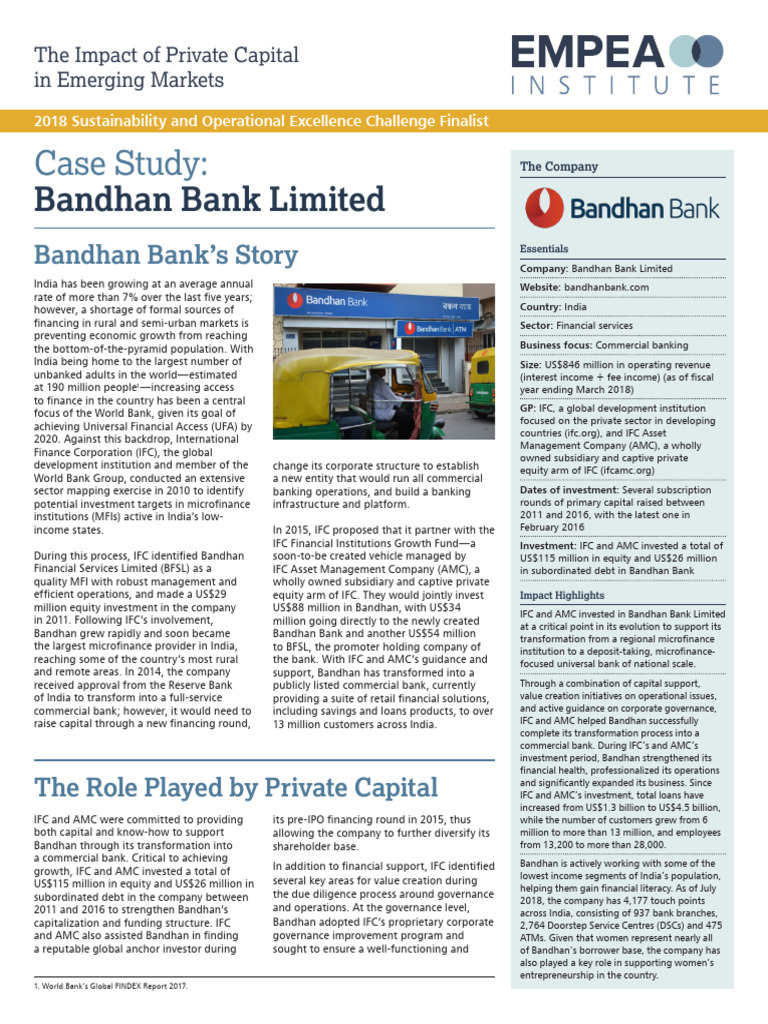 Bandhan Bank: Transformation Case Study | PDF | International Finance ...