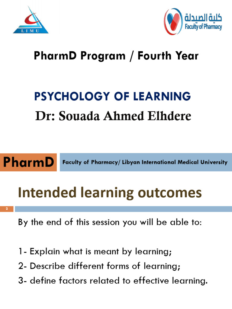 Psychology of Learning L5 | PDF | Learning | Psychological Theories