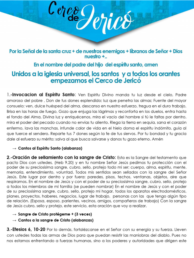 Cerco de Jerico | PDF | Arca de la Alianza | Oración