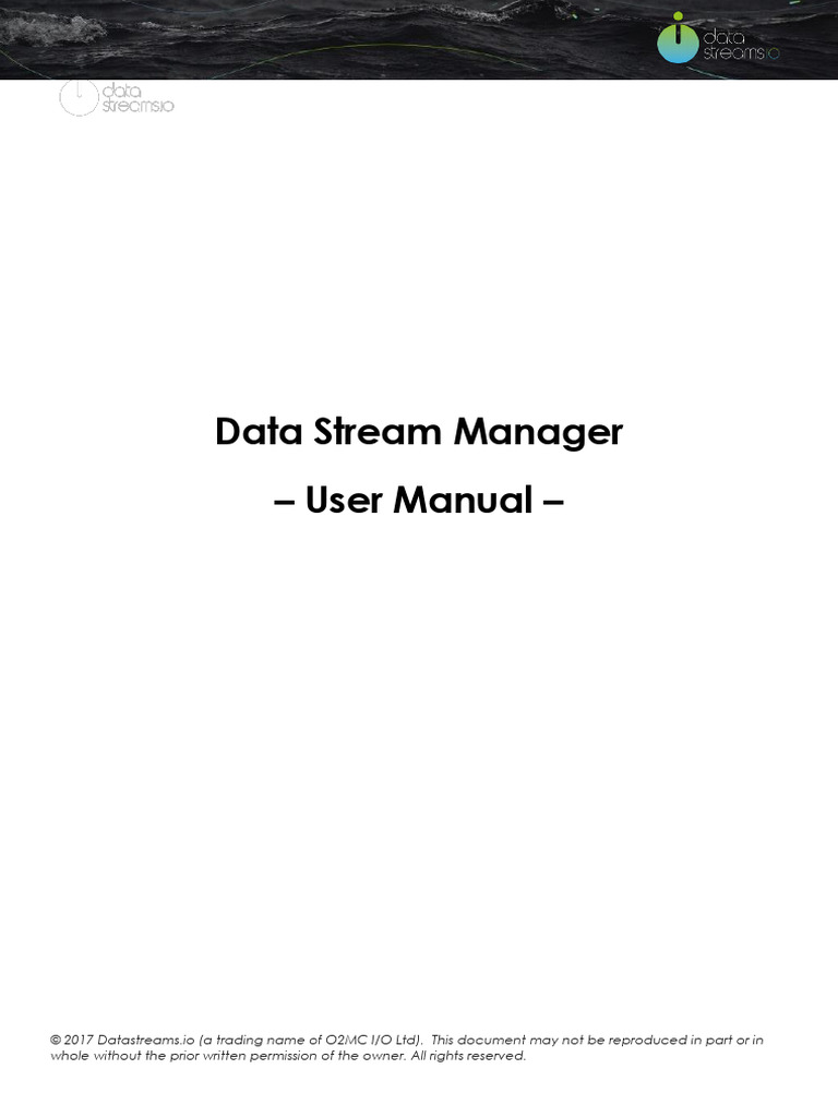 User_Manual_Data_Stream_Manager | PDF | Databases | Computer File