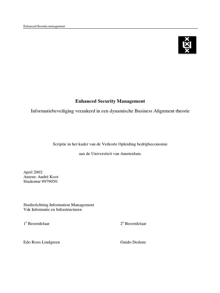 Enhanced Security Management | PDF