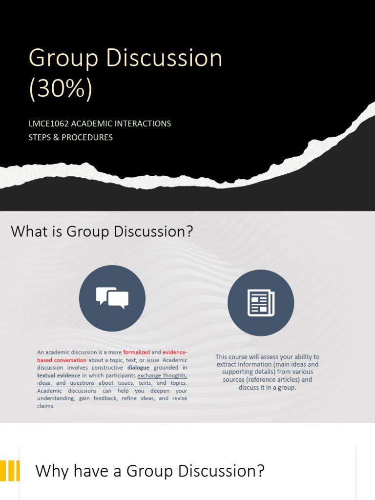 REVISED - W9 Group Discussion STEPS & PROCEDURES 20232024 | PDF ...
