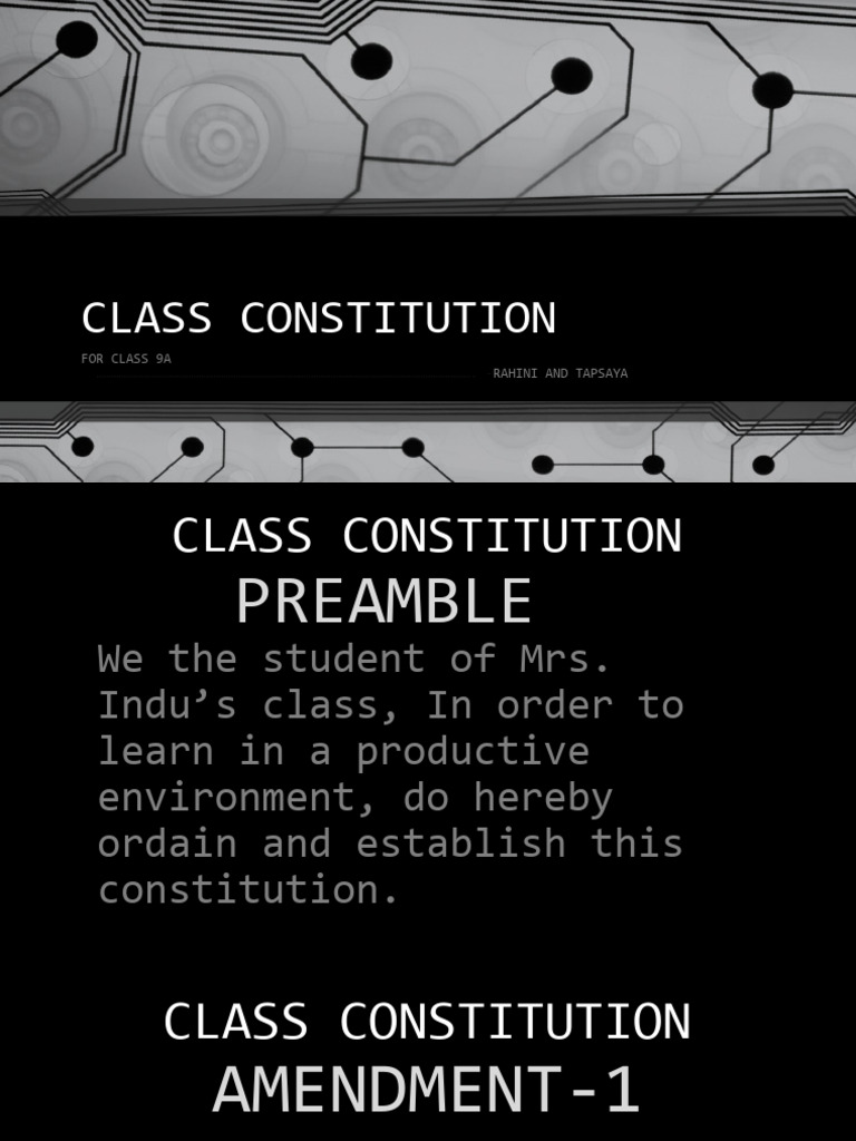 Class Constitution | PDF