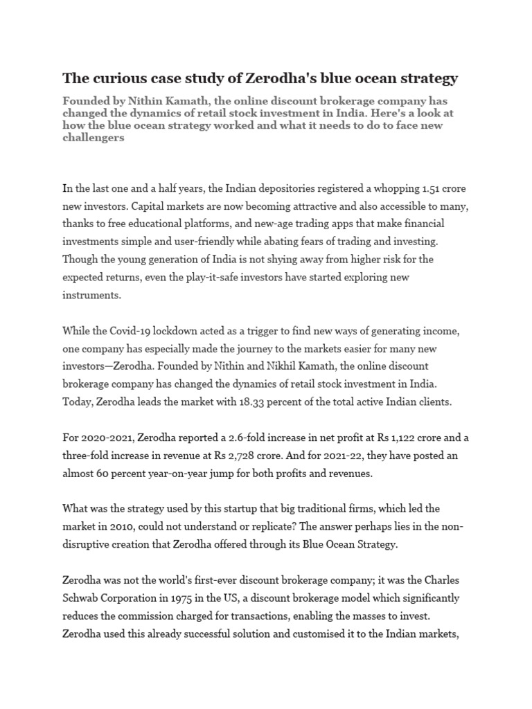 Zarodha case study G2 | PDF | High Frequency Trading | Automation