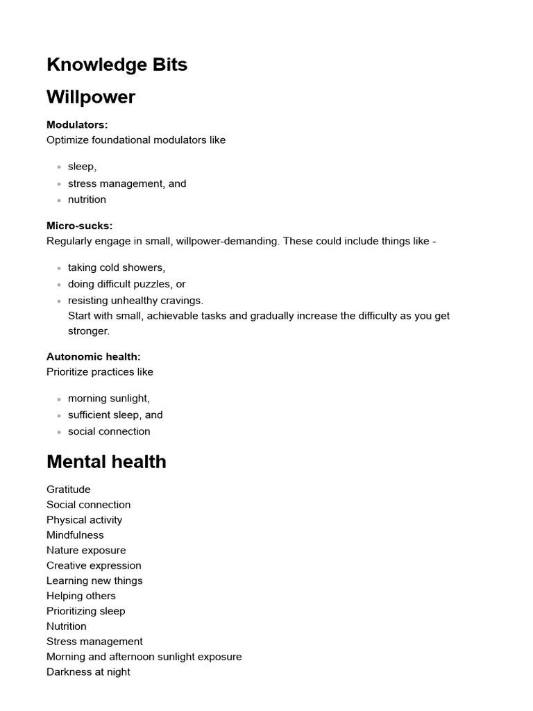 Knowledge Bits | PDF | Goal | Experience