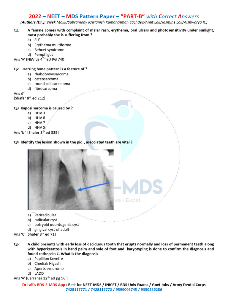 Eet - DS Pattern Paper - With: 2022 N M "PART-B" | PDF | Sensitivity ...