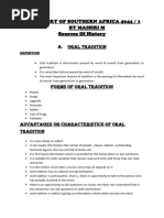 Form 4 History Notes 2024-2025 | PDF | Homo | Natural Selection