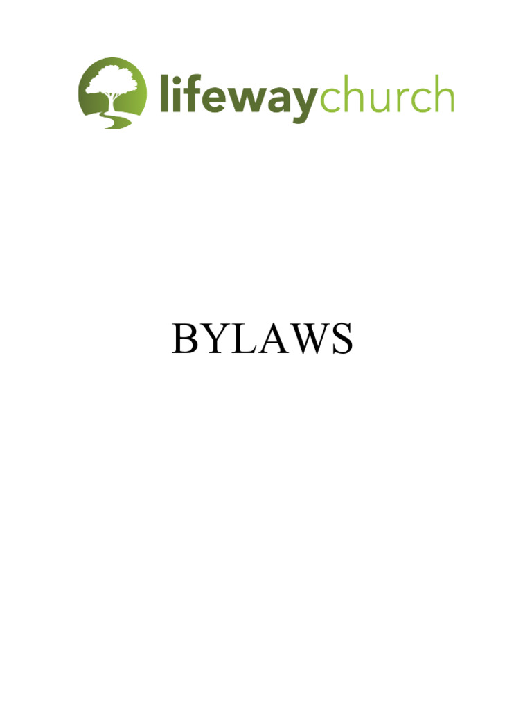 Lifeway-Bylaws | Download Free PDF | Elder (Christianity) | God The Father