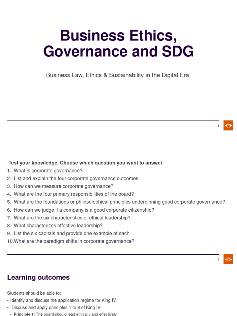 Week 3 - Corporate Governance Part 2 | PDF | Audit Committee | Audit