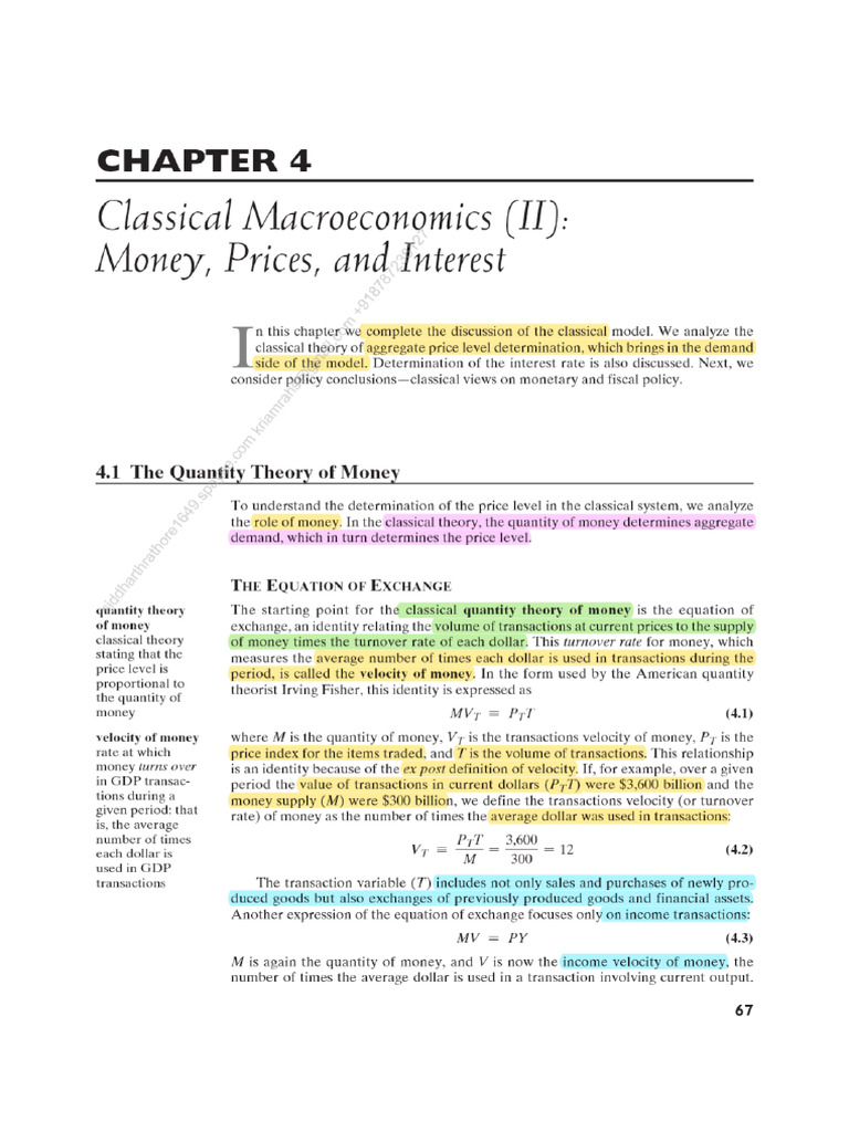 Classical Interest Rates | PDF