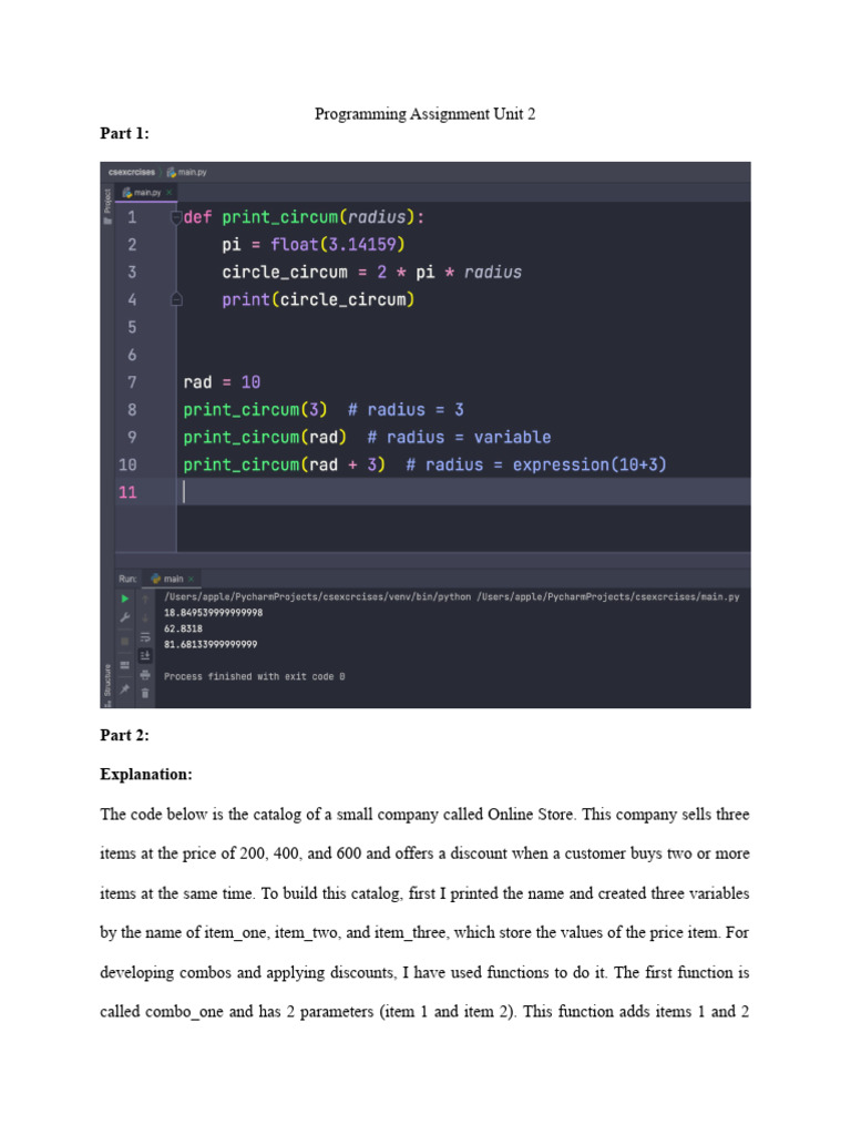 Assignment 01 | PDF | Parameter (Computer Programming) | Computer ... Assignment 01 | PDF | Parameter (Computer Programming) | Computer ...