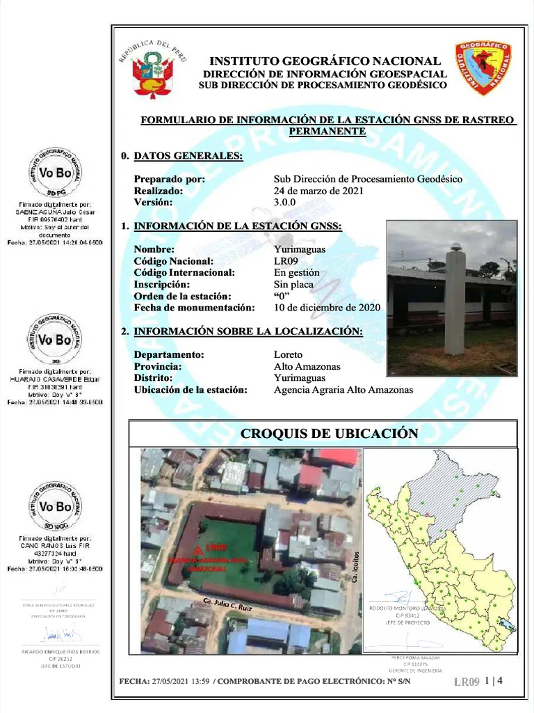 LR09 Yurimaguas | PDF | Geodesia | Navegación