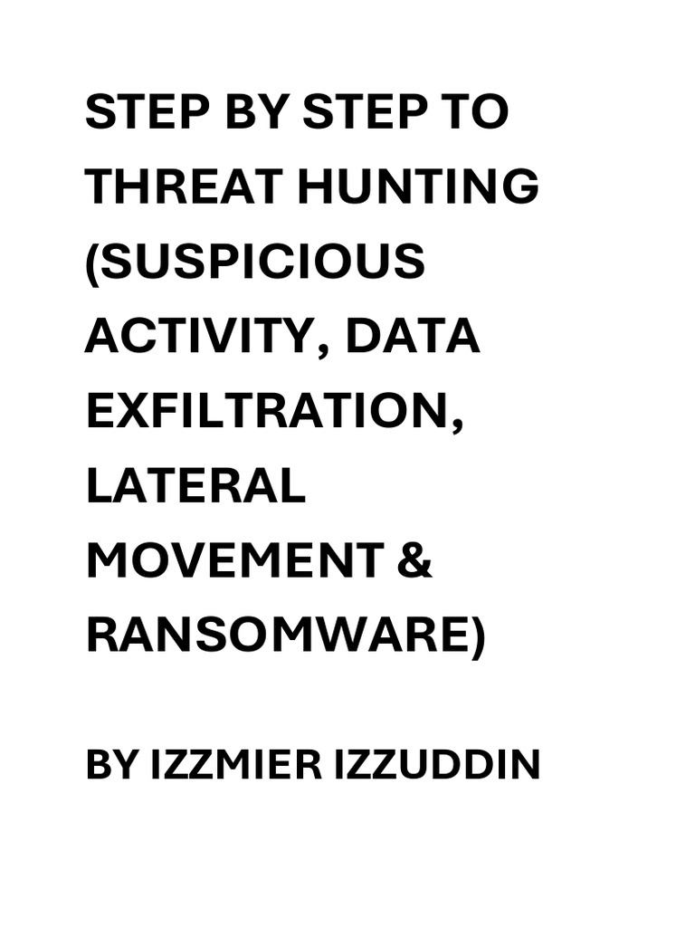 Step by Step To Threat Hunting | PDF | Windows Registry | Login